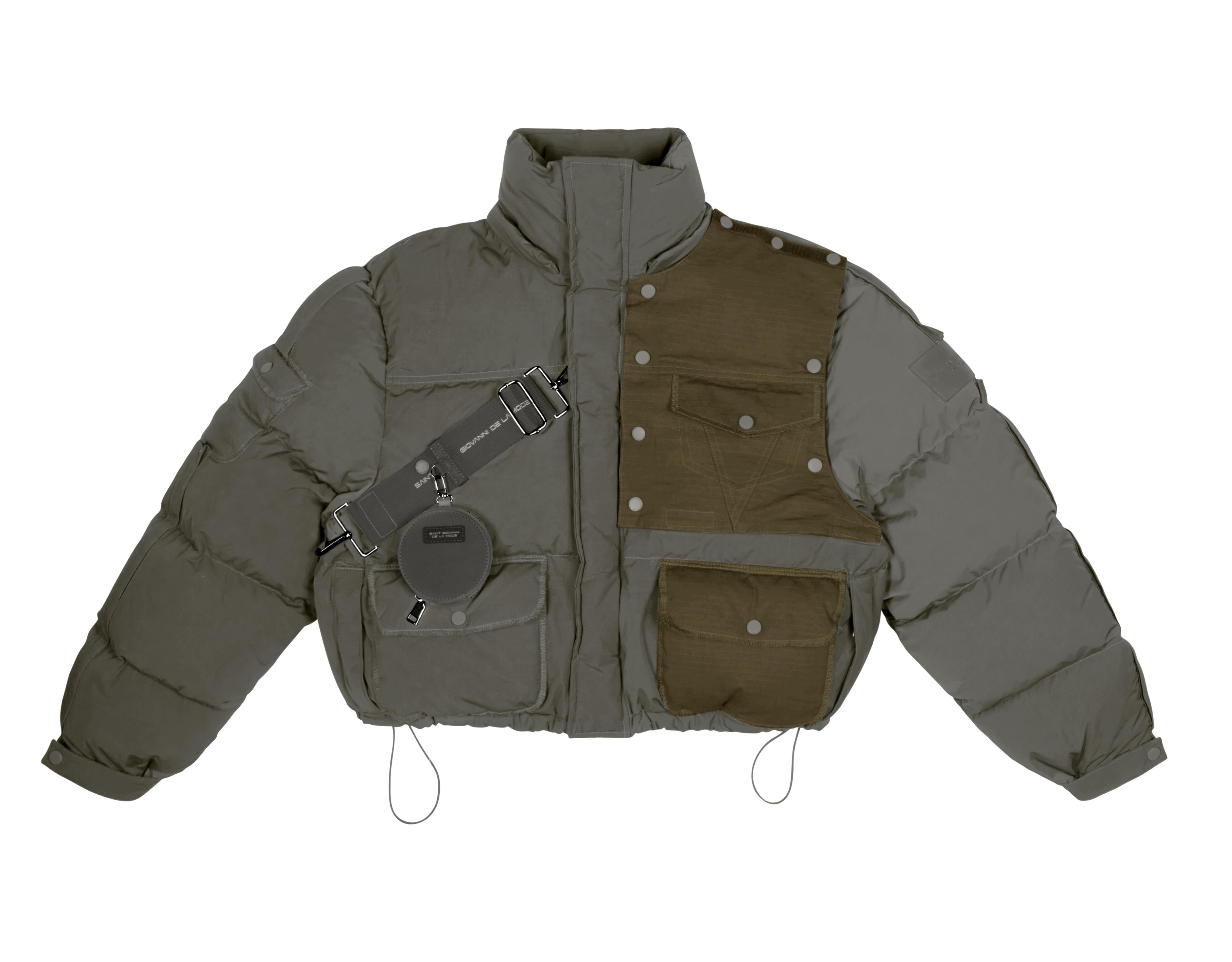 Astronaut Cropped Down Jacket S4 Khaki (oversized) – Saint Giovanni De ...